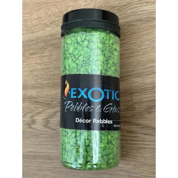 Other | Exotic Pebbles Glass Green Decor Pebbles Deco Jar | Poshmark